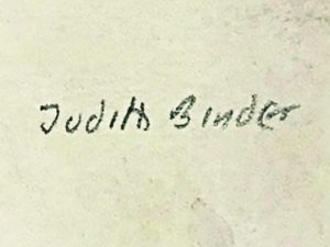 Judith Binder’s Opus Magnum – Dipylon